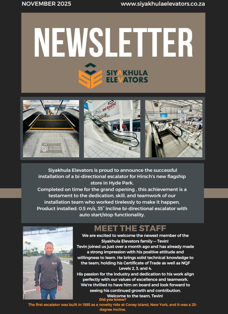 Siyakhula Elevators | Newsletters
